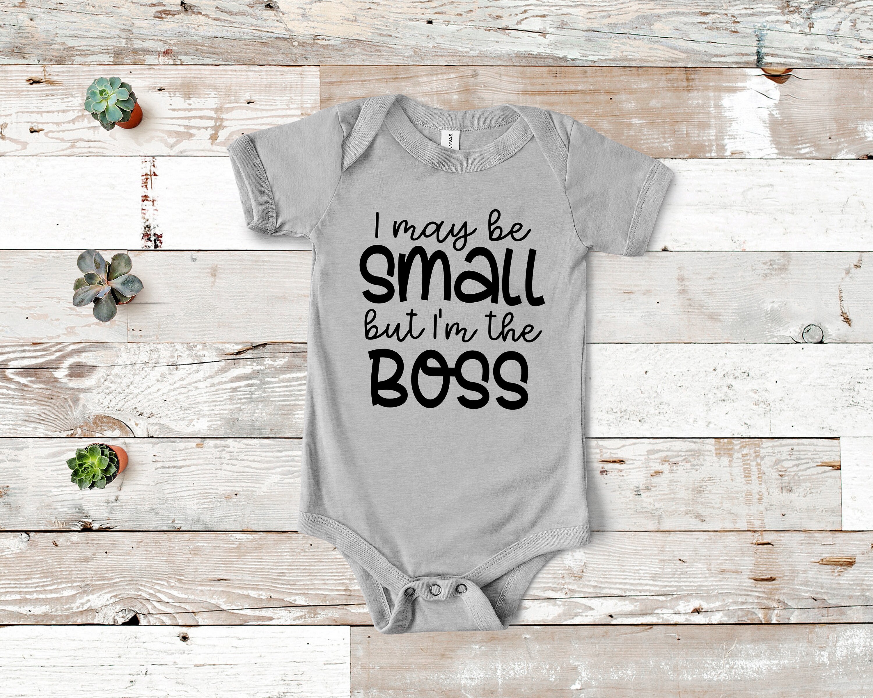 I May Be Small but I'm the Boss Baby Onesie Toddler - Etsy