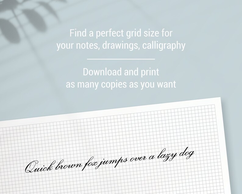11 Letter PDF Various Grid Size Graph Paper | Printable Writing Paper ...