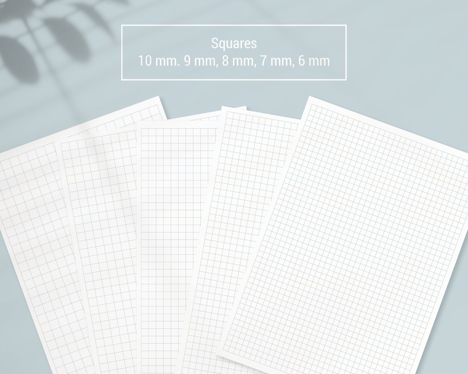 11 A4 PDF Various Grid Size Graph Paper | Printable Writing Paper Blank ...