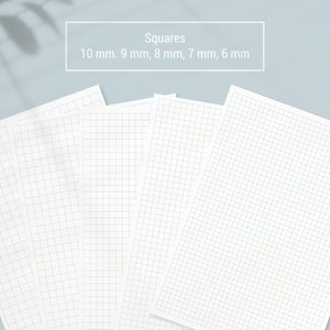 A4 Grid Paper: 11 Size Printable Graph Sheets (PDF) - Etsy