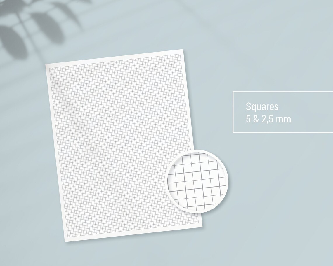 11 Letter PDF Various Grid Size Graph Paper | Printable Writing Paper ...