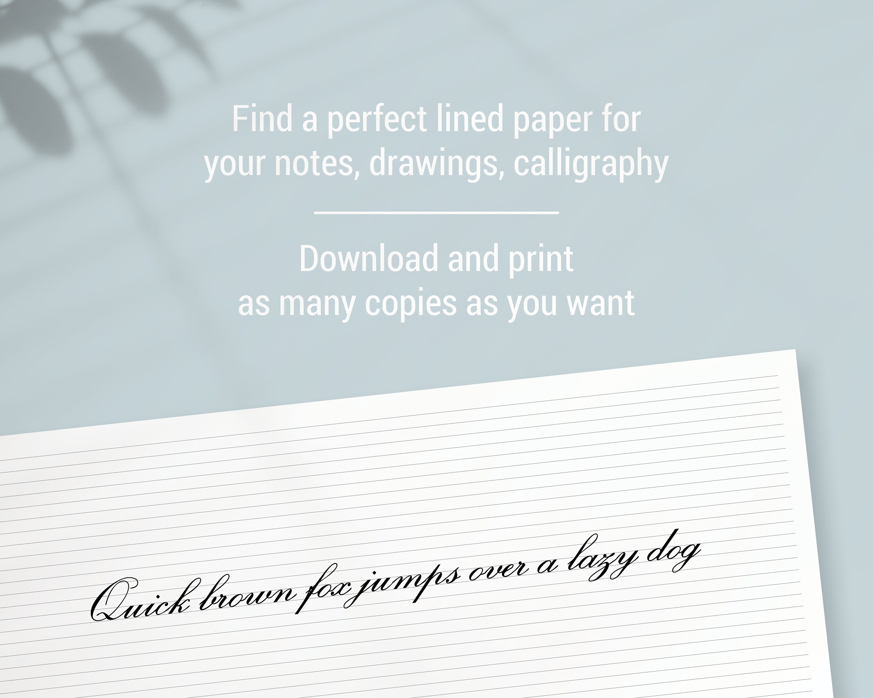 10 Letter PDF Various Lined Paper | Printable Writing Paper Blank Notes ...