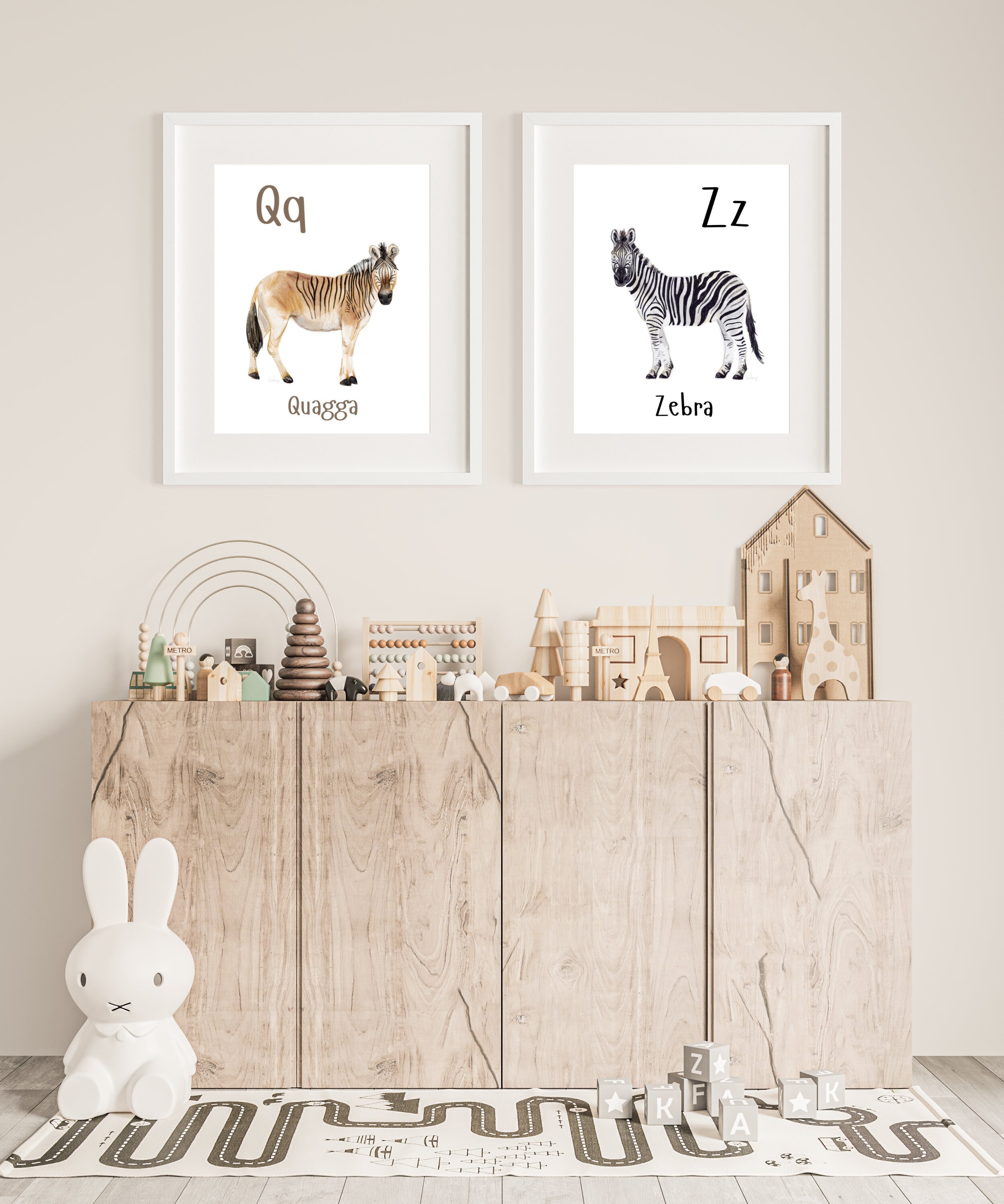 Zebra Animal Alphabet Print Instant Digital Download Zebra Print ...