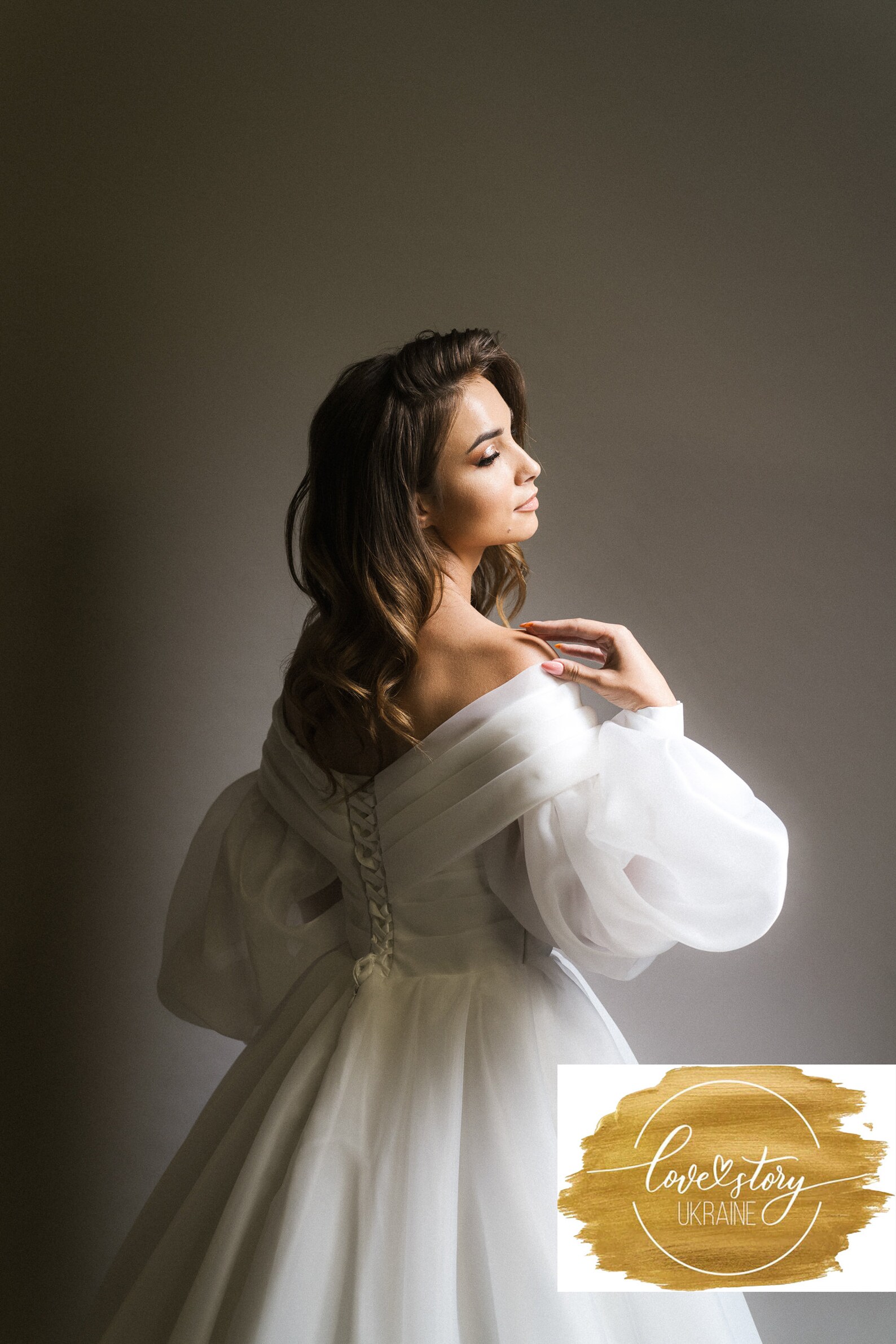 Bishop Sleeve Bridal Dress,aline Wedding Dress,removable Long Sleeves ...