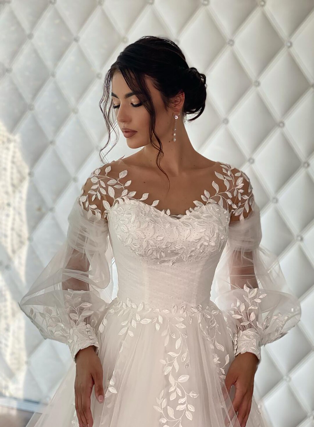 Romantic Wedding Dress,simple Wedding Dress,a-line Wedding Dress ...
