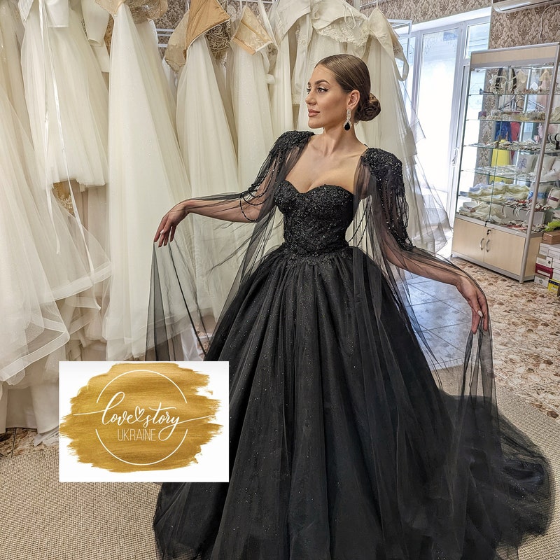 Black Wedding Dress - Etsy