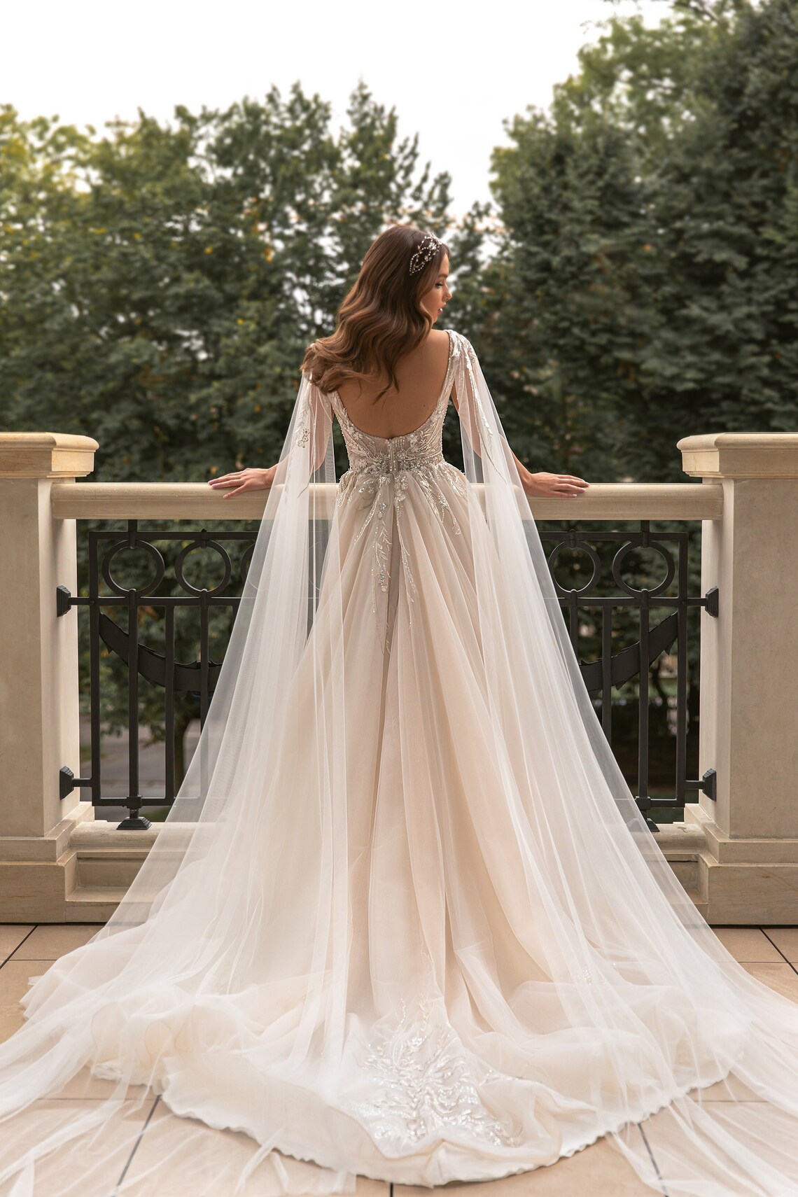 Open Back Wedding Dress Sexy Bridal Gown Slit Wedding Dress | Etsy