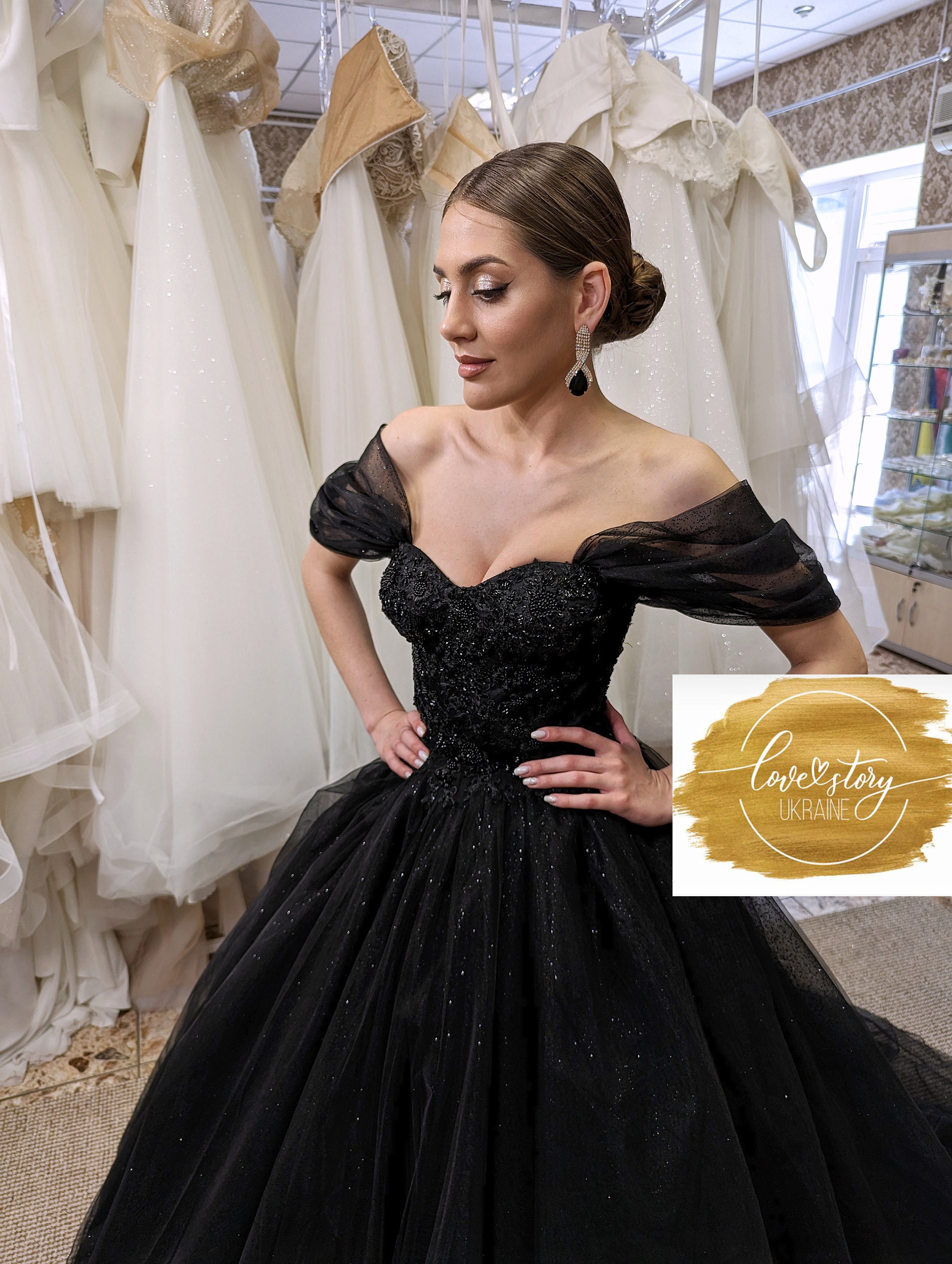 Black Wedding Dress - Etsy Black Wedding Dress - Etsy