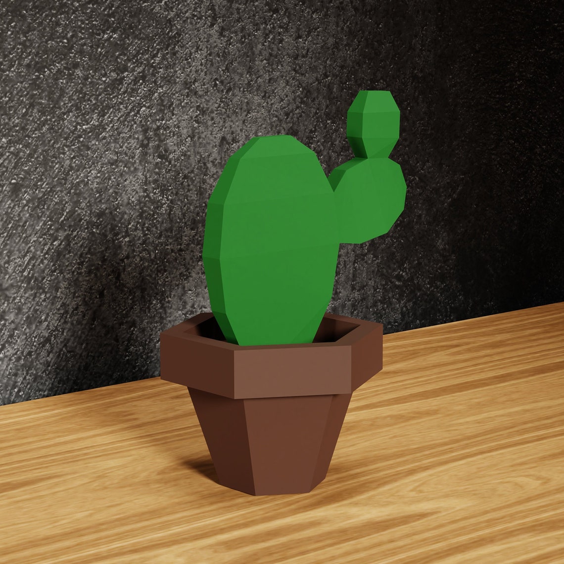 3D Papercraft Cactus Assembly Guide and Printable Template | Etsy