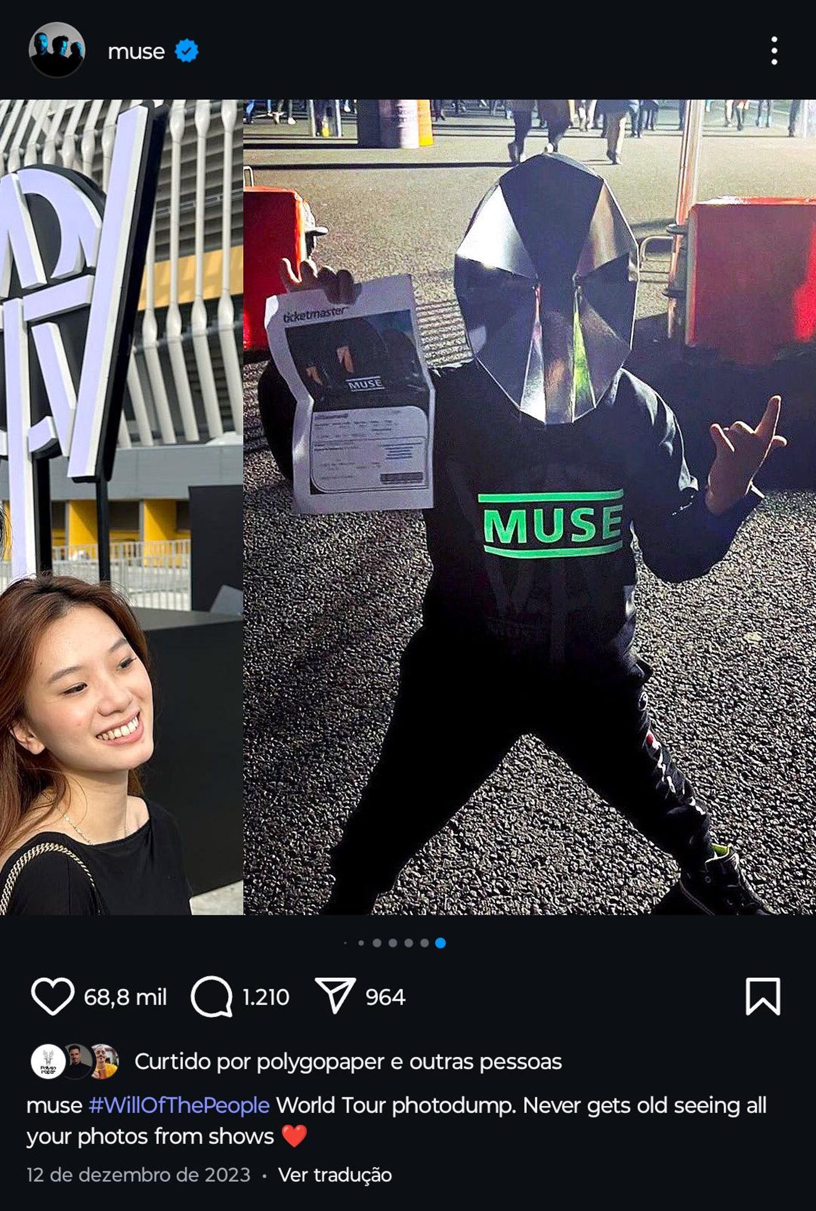 MUSE - Will of the People - Papercraft Mask - WOTP Mask - Assembly ...