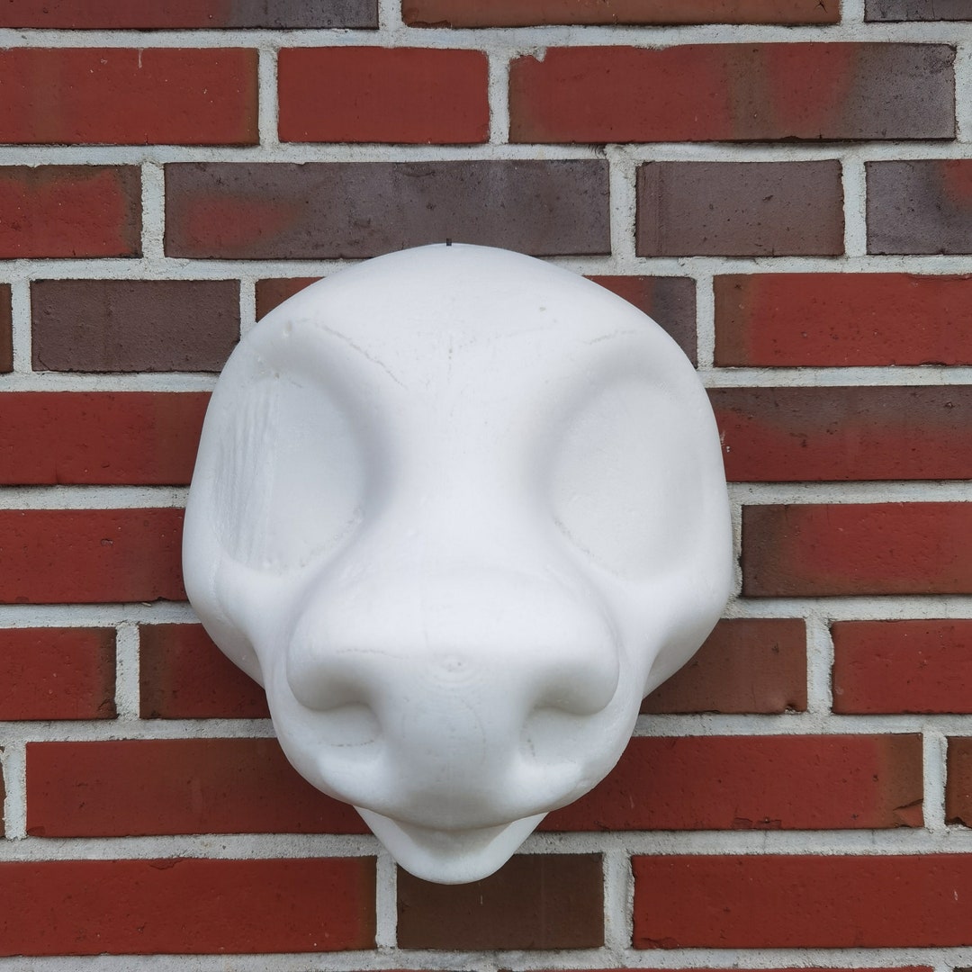 Furry Fursuit Head Base Miscast Foam Foam Cow Cow - Etsy