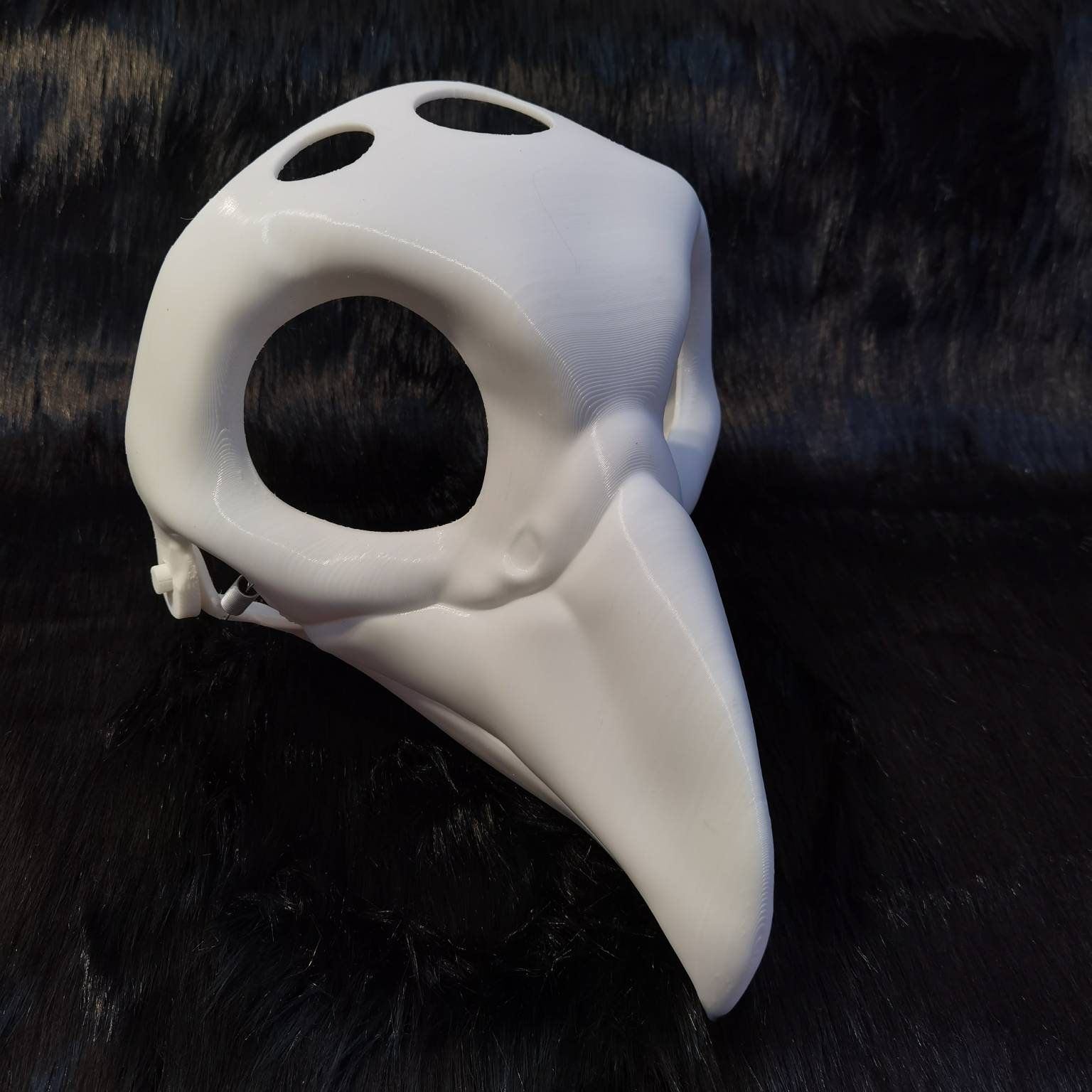 Raven/Crow - 3D printed fursuit head base - www.glwec.in