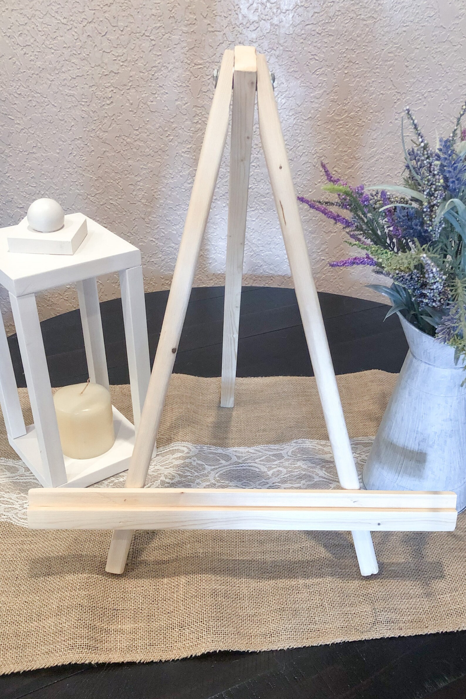 Wood Tabletop Easel, Wedding Sign Stand, Picture Stand, Rustic Wedding ...
