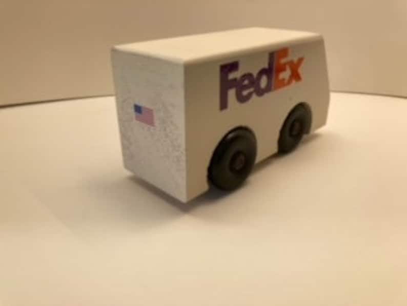 Fedex Delivery Truck Toy for Kids, Imaginative Play, Waldorf Toys 4 ...