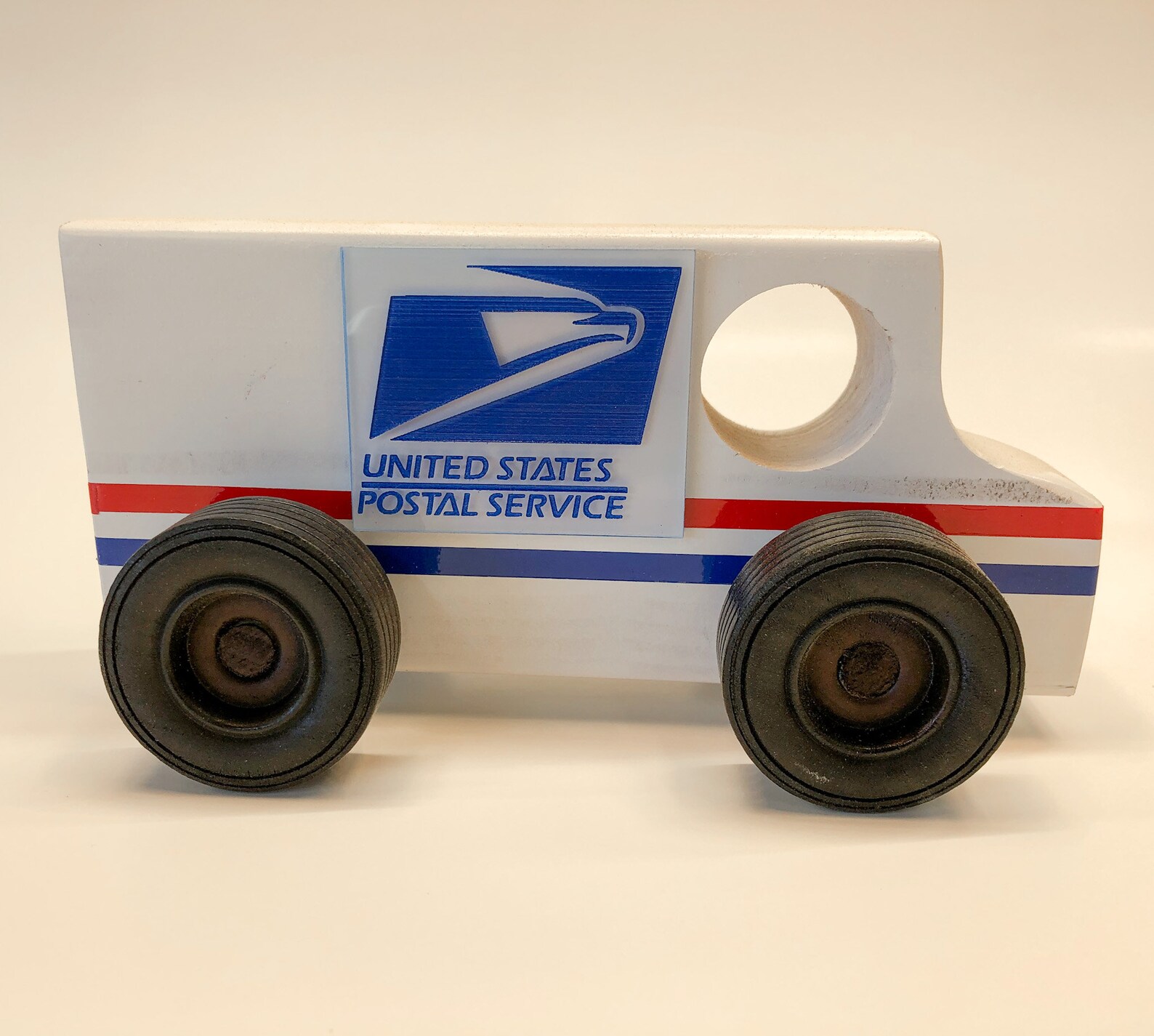 USPS Truck Toy for Boys, Mail Delivery Mail Truck Toy for Girls, Wood ...