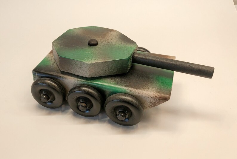 Wooden Tank Toy, Wood Truck Toy for Kids, Military Toy, Imaginative ...