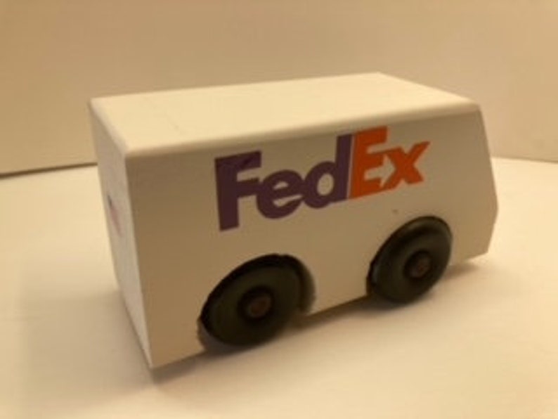 Fedex Delivery Truck Toy for Kids, Imaginative Play, Waldorf Toys 4 ...