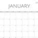 White Minimalist Calendar 2024 - Etsy