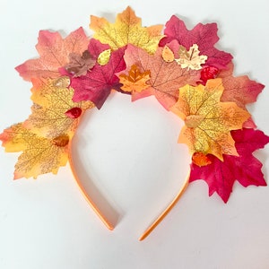 Autumn Leaf Headband, Fall Leaf Hairband, Woodland Headdress, Woodland ...