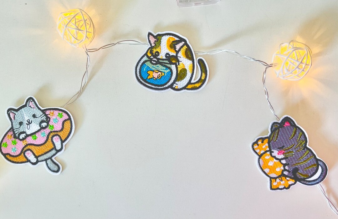 Cute Kitten Lights Garland, Cat Fairy Lights, Lights for Kids Room, Cat ...