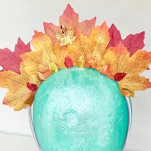 Autumn Leaf Headband, Fall Leaf Hairband, Woodland Headdress, Woodland ...