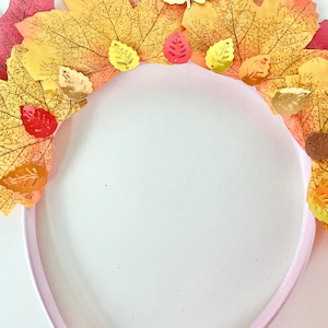 Autumn Leaf Headband, Fall Leaf Hairband, Woodland Headdress, Woodland ...