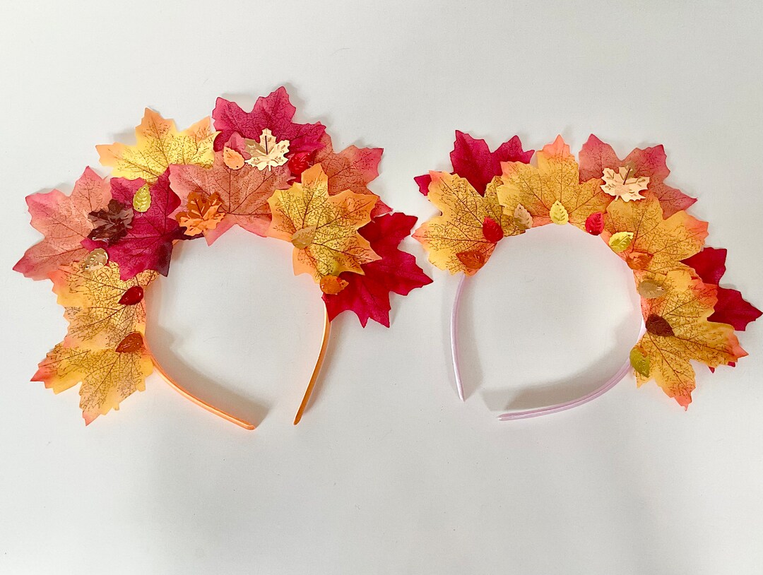 Autumn Leaf Headband, Fall Leaf Hairband, Woodland Headdress, Woodland ...