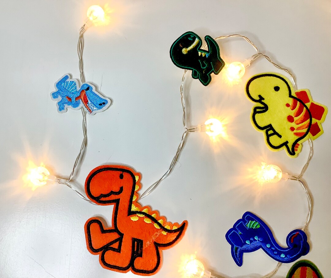 Cute Dinosaur String Lights, Boy Bedroom Lights, Kids Dinosaur Decor ...