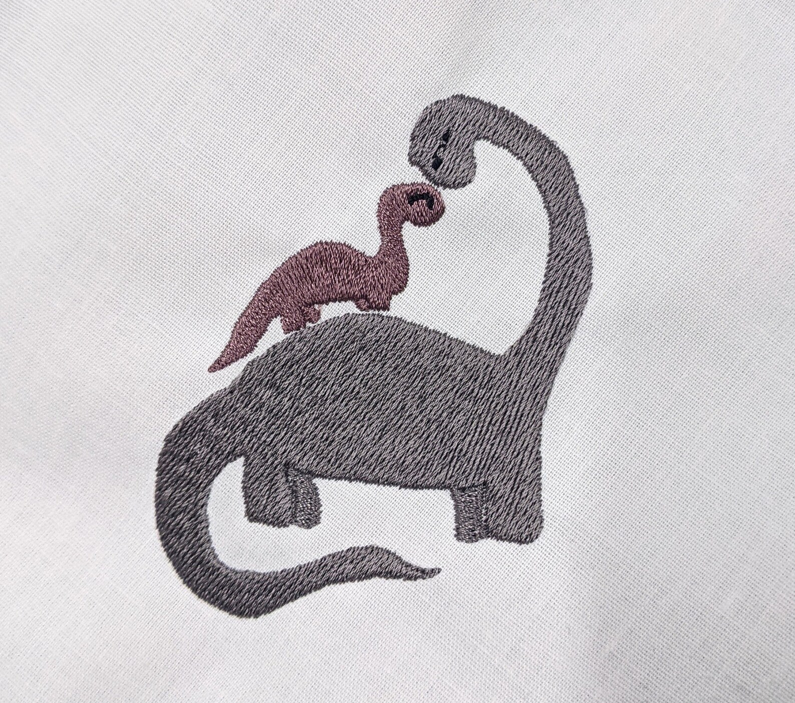 Digital Embroidery File - Dinosaur Mom + Baby | Cute Dinosaur ...