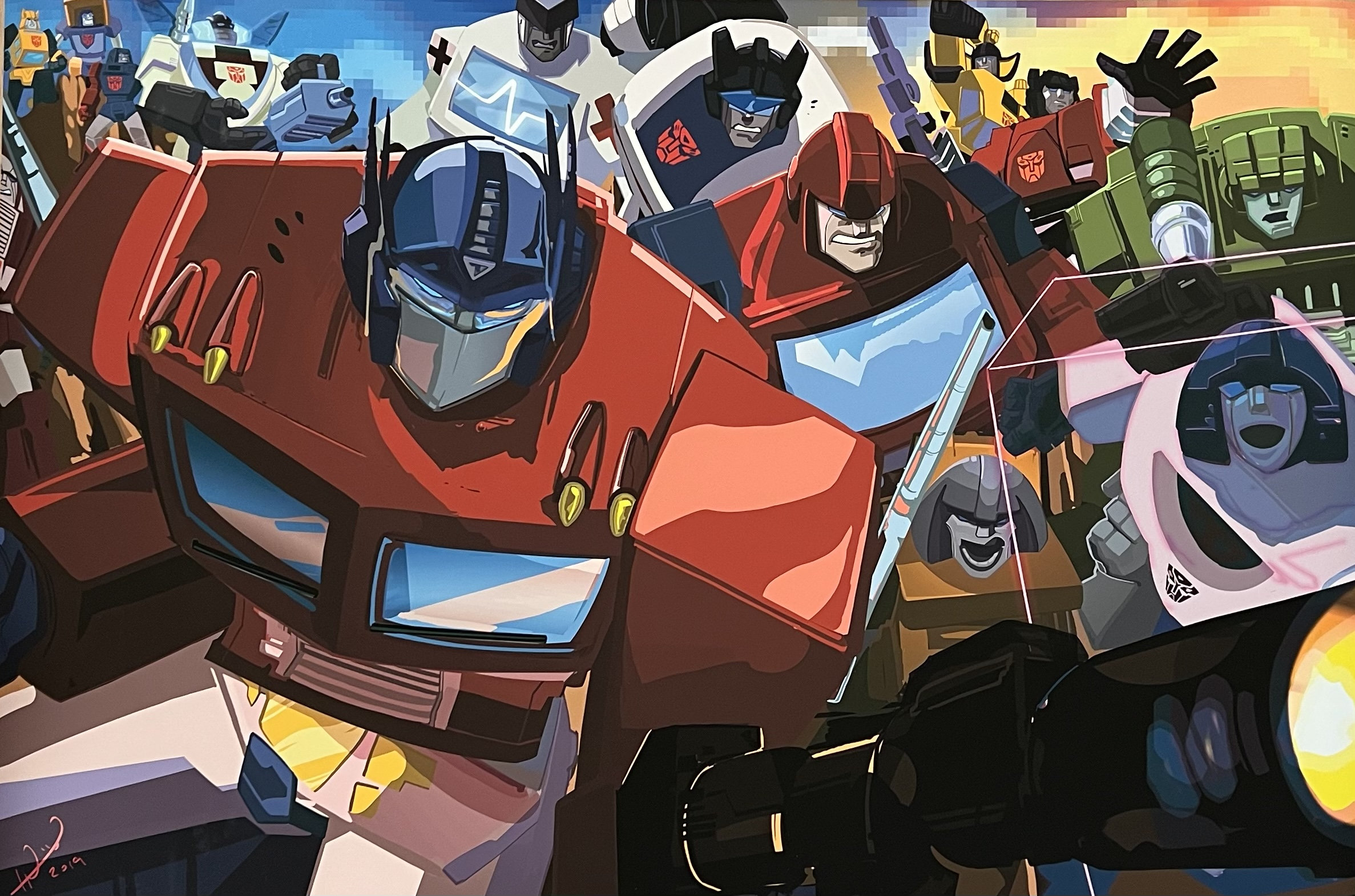 Autobots Roll Out! Poster - Original Piece by Artist Ian Johnston - Etsy
