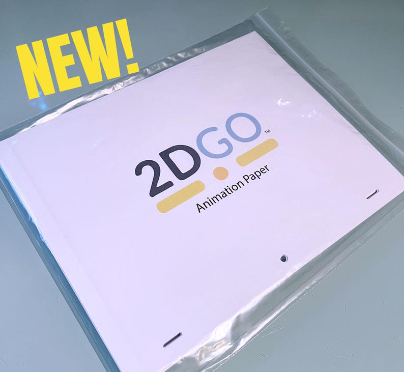 NEW! 100 Sheets of 2DGO Traditional Animation Paper (8.5