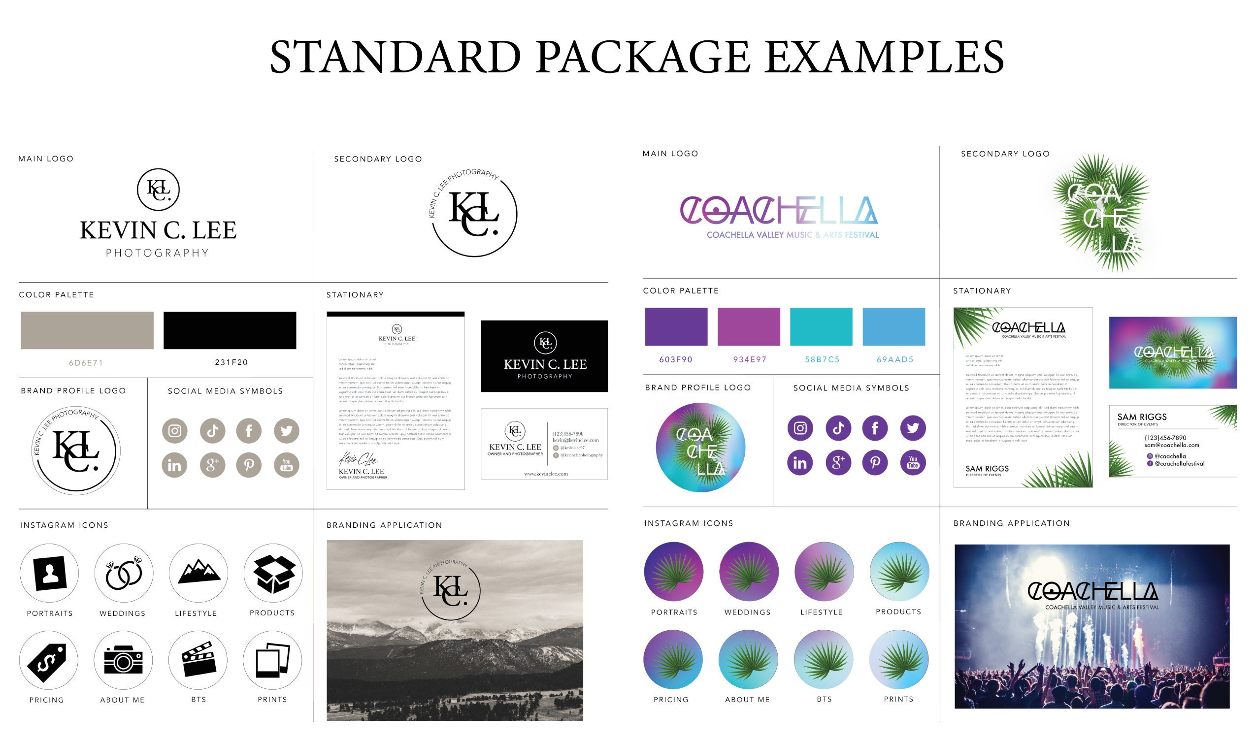 Custom Branding Kit Package With Signature Logos Color - Etsy