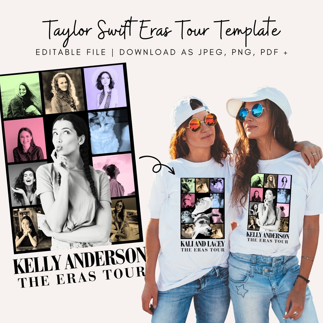 Taylor Swift Eras Tour Design Template | DIY Canva Editable | Download ...