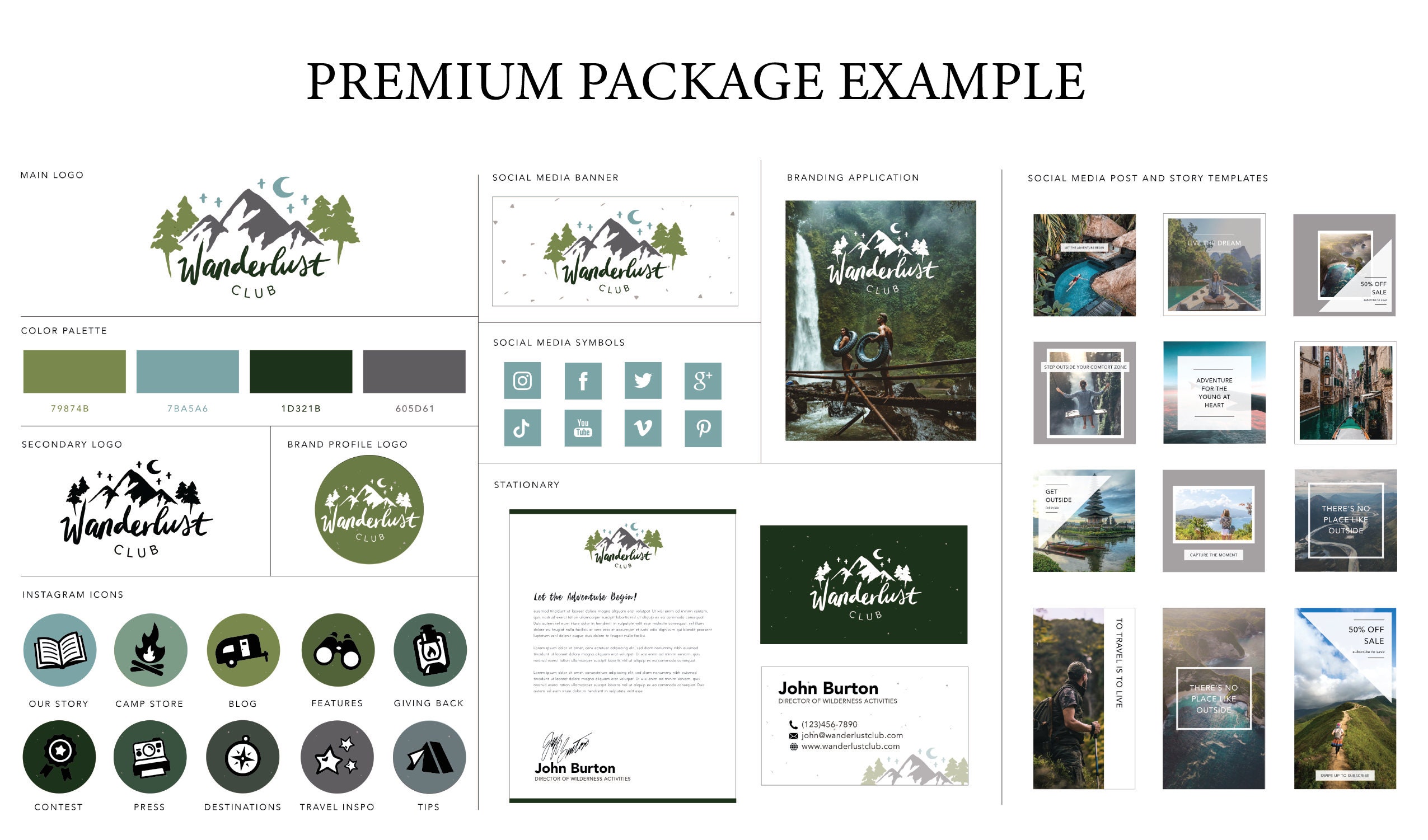 Custom Branding Kit Package With Signature Logos Color - Etsy