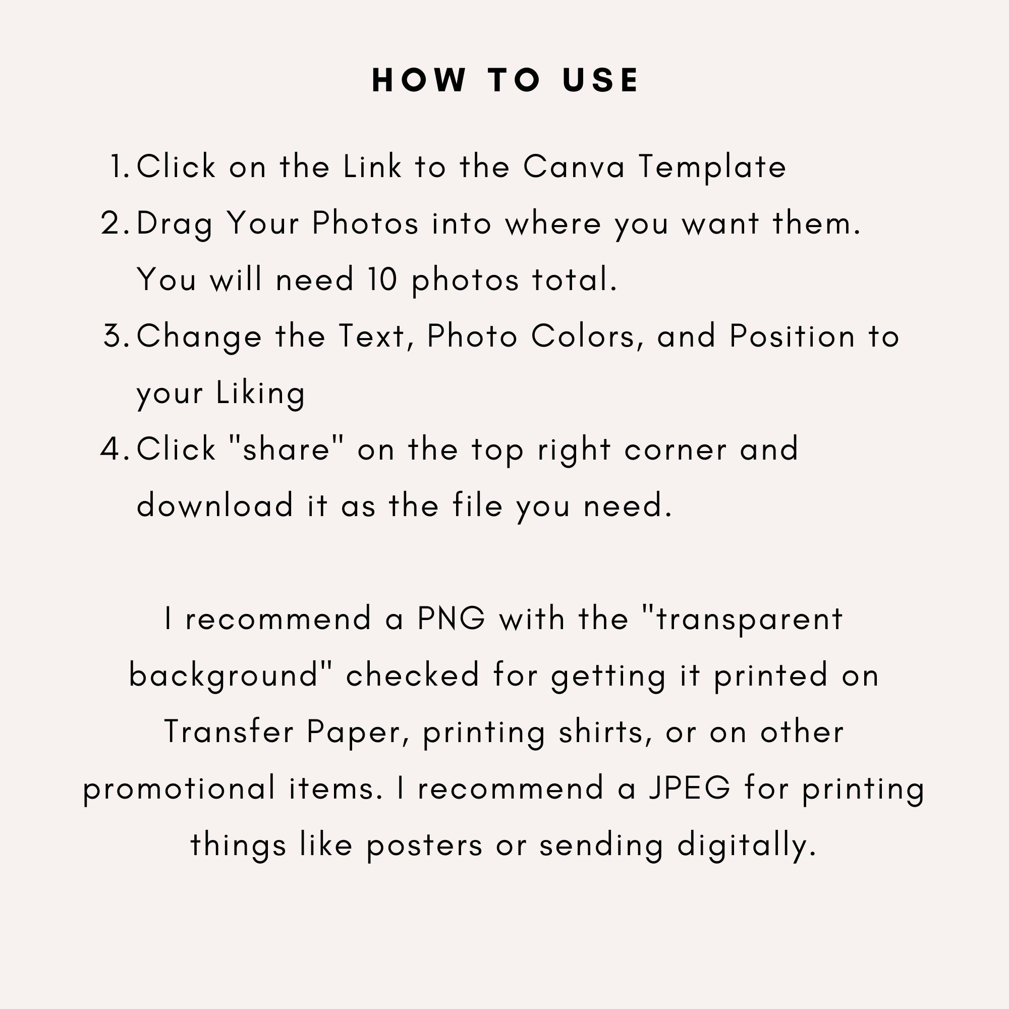 Taylor Swift Eras Tour Design Template DIY Canva Editable Download for ...