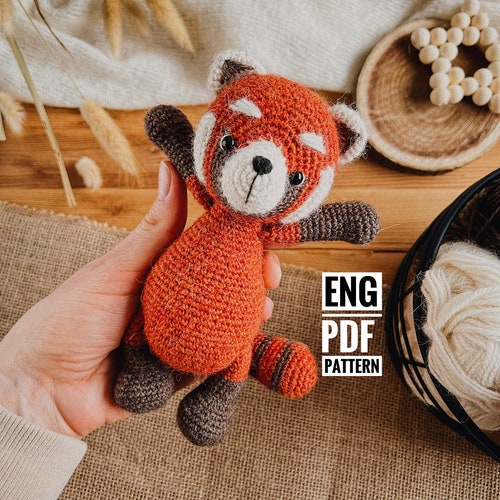 RED PANDA Amigurumi Crochet Pattern - Etsy
