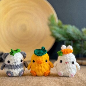 PDF Pocket Friends Set of 5 Amigurumi Patterns | Mini Amigurumi Pattern ...