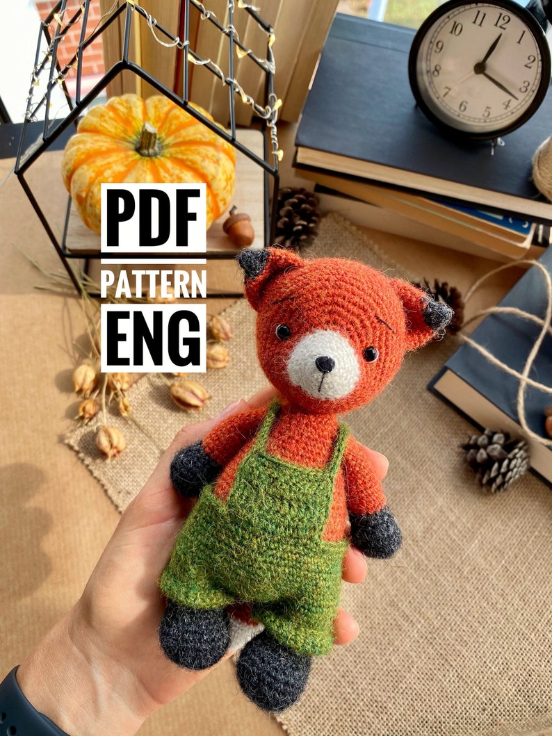 PDF Fox Alex Amigurumi Pattern | Etsy