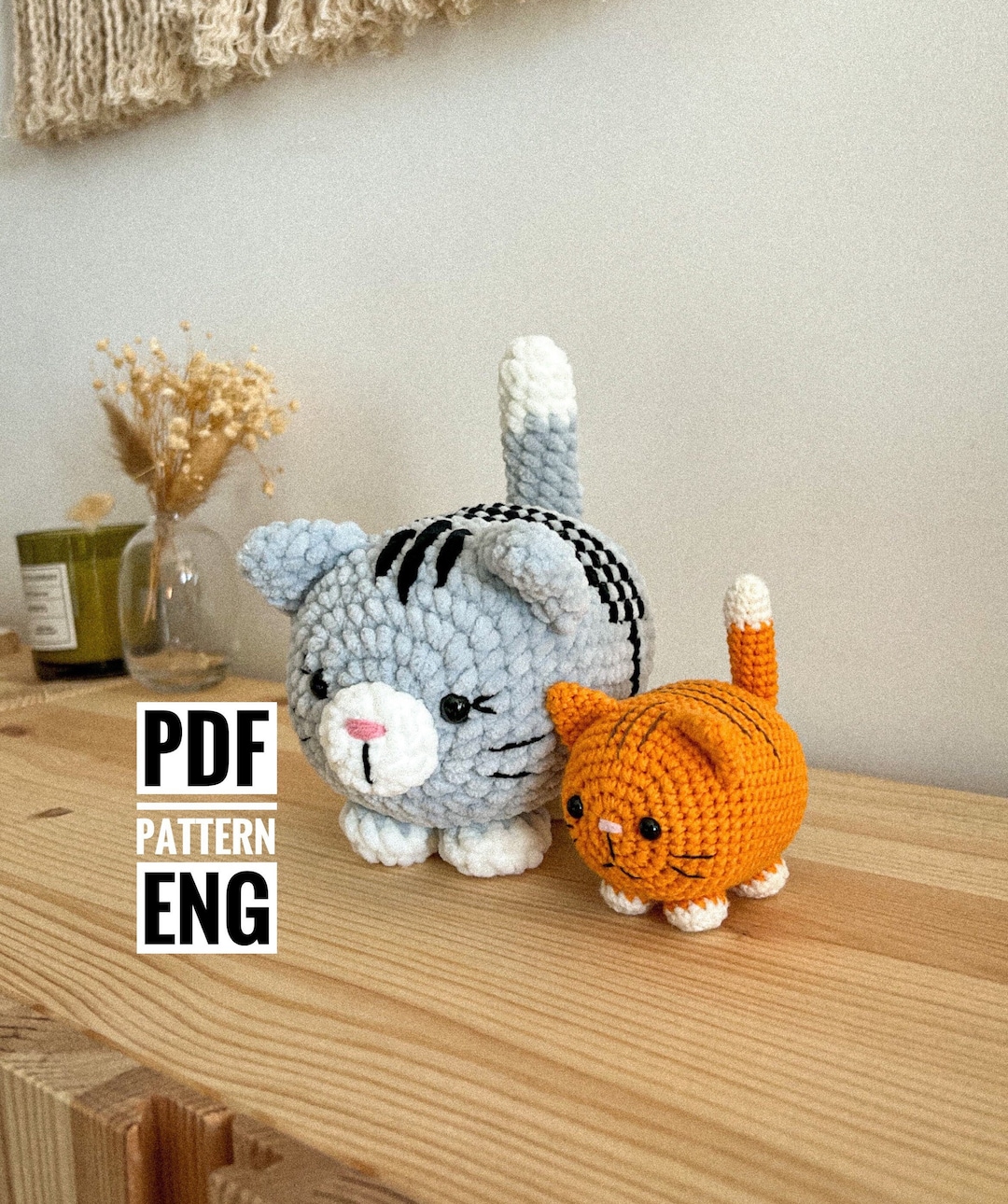 PDF Chubby Cat Amigurumi Pattern - Etsy
