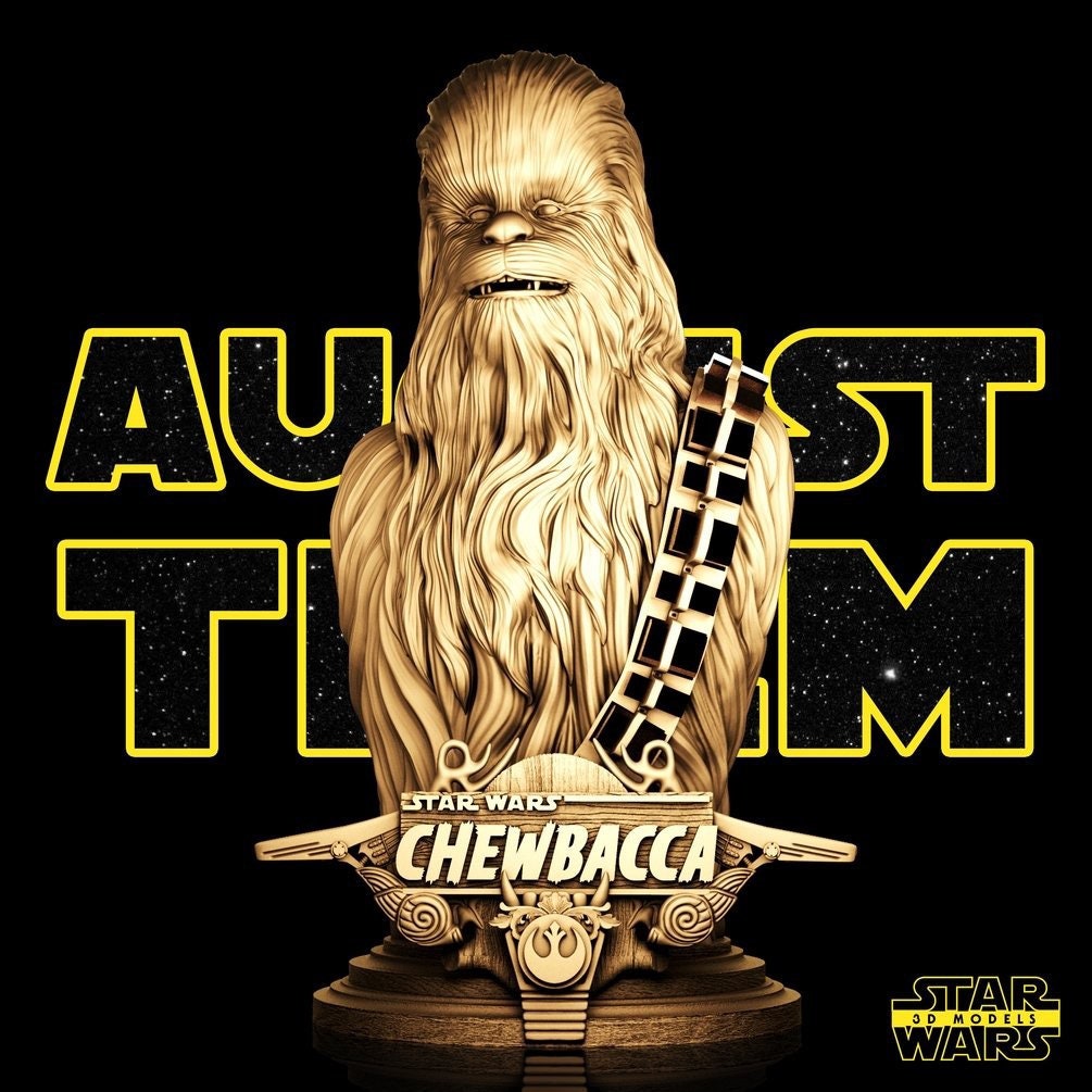 Star Wars 3D Printed Custom Bust Wookie Warrior Chewbacca by ...