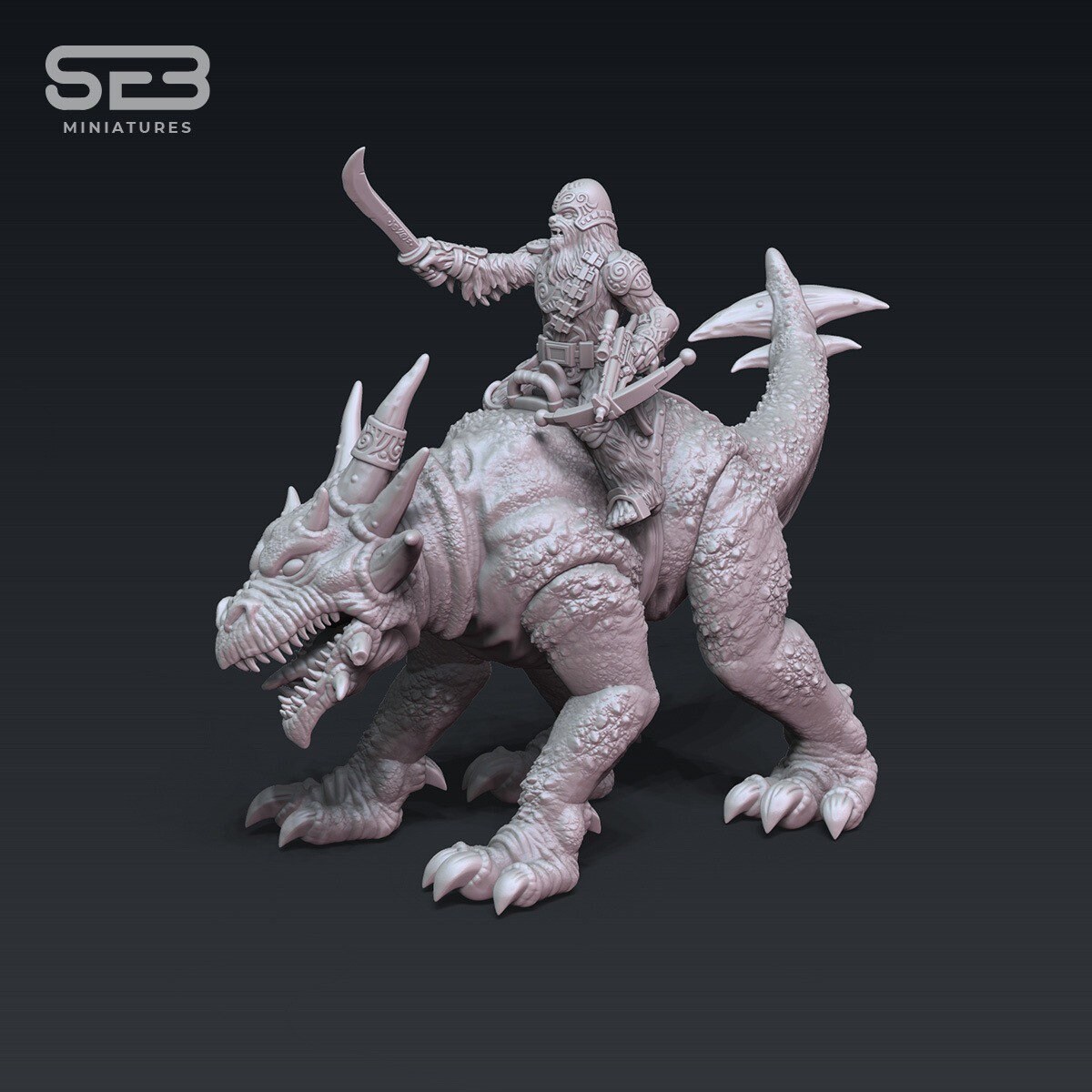 Miniature Toys Toys & Games Furry Dragon Rider Resin Kit Legion Scale ...