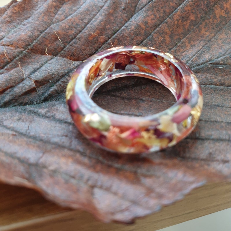 Nature Resin Ring - Etsy