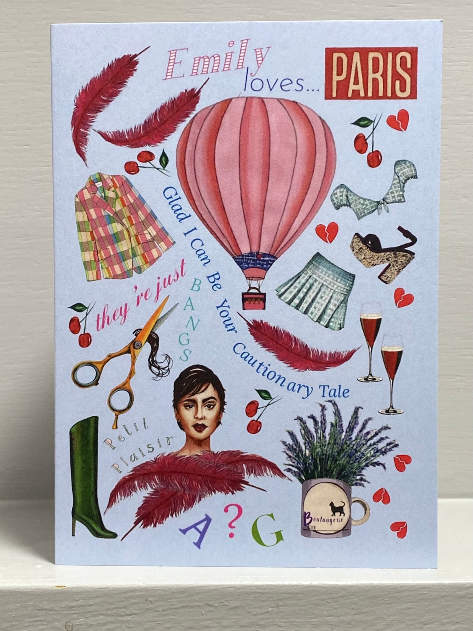 Emily in Paris Card , Emily in Paris Birthday Card, Greetings Card ...