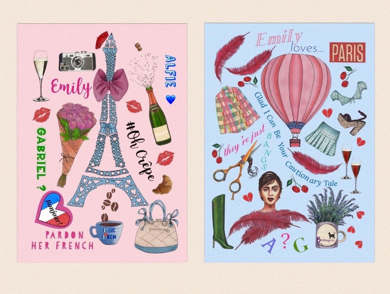 Emily in Paris Card , Emily in Paris Birthday Card, Greetings Card ...