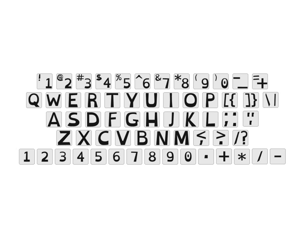 Dyslexia Keyboard Download - Etsy
