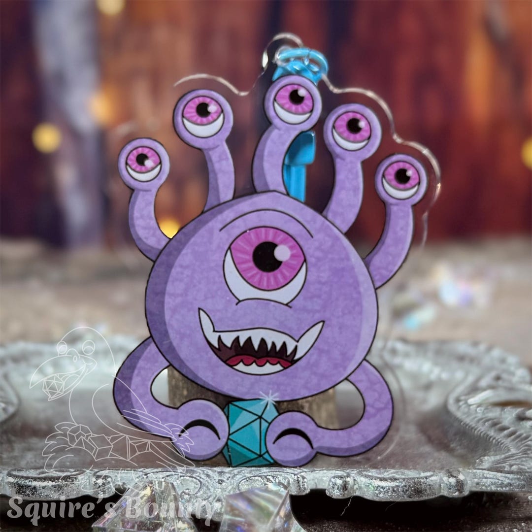 Eyeball Monster Acrylic Keychain Charm 3” - Etsy