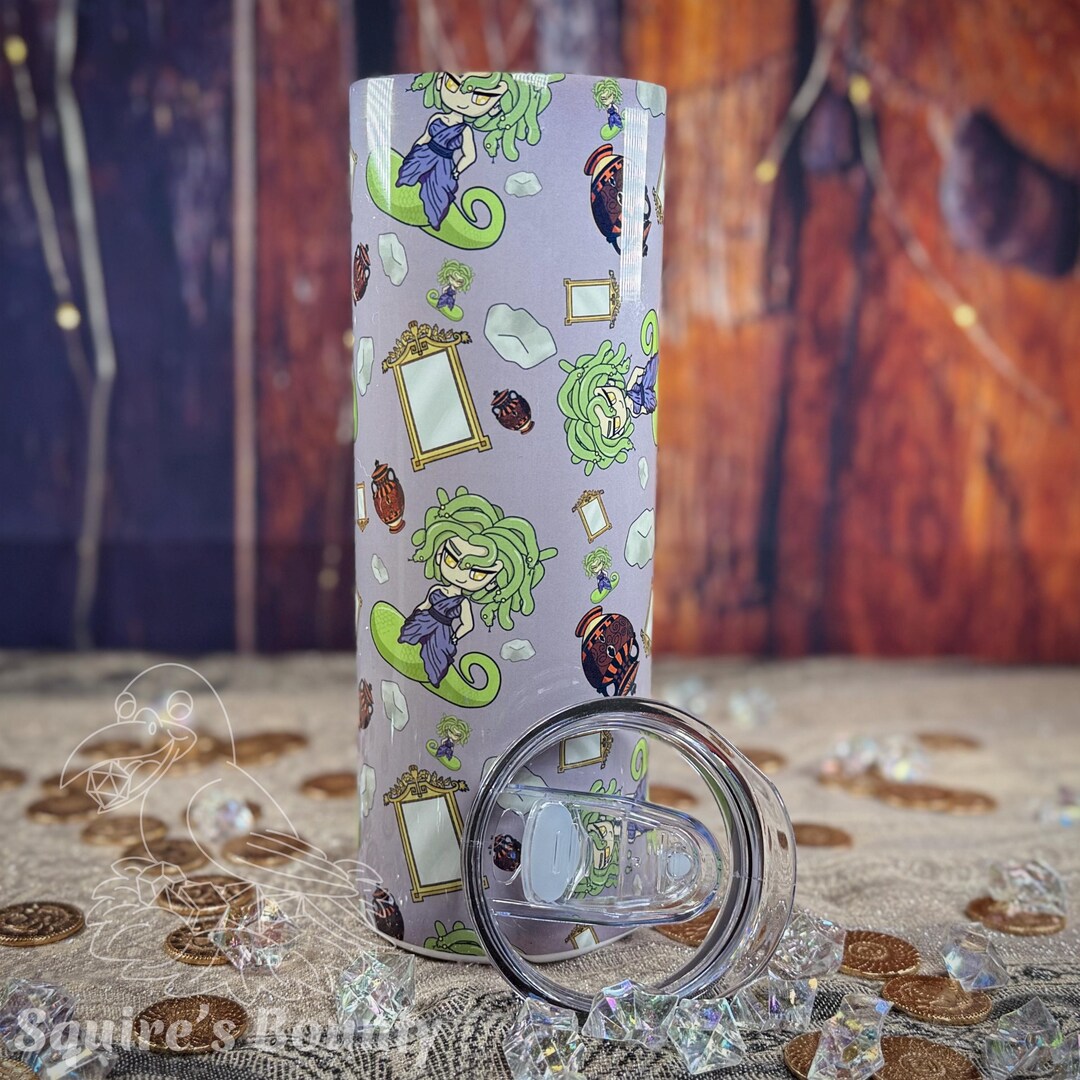 Medusa Gorgon Chibi Monster 20 Oz Skinny Tumbler - Etsy