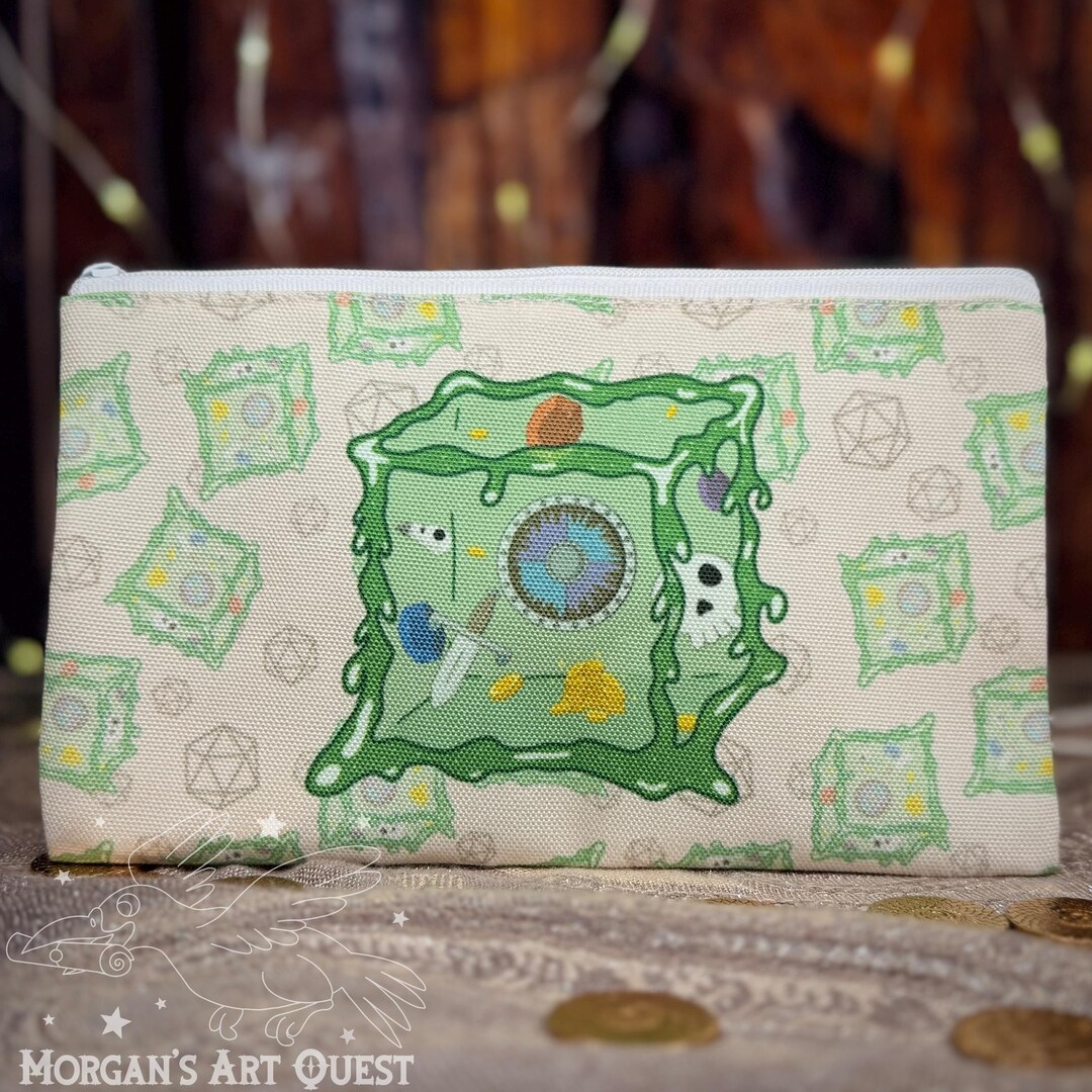 Wiggle Cube Gelatinous Cube Pencil Makeup Bag Clutch Pouch - Etsy