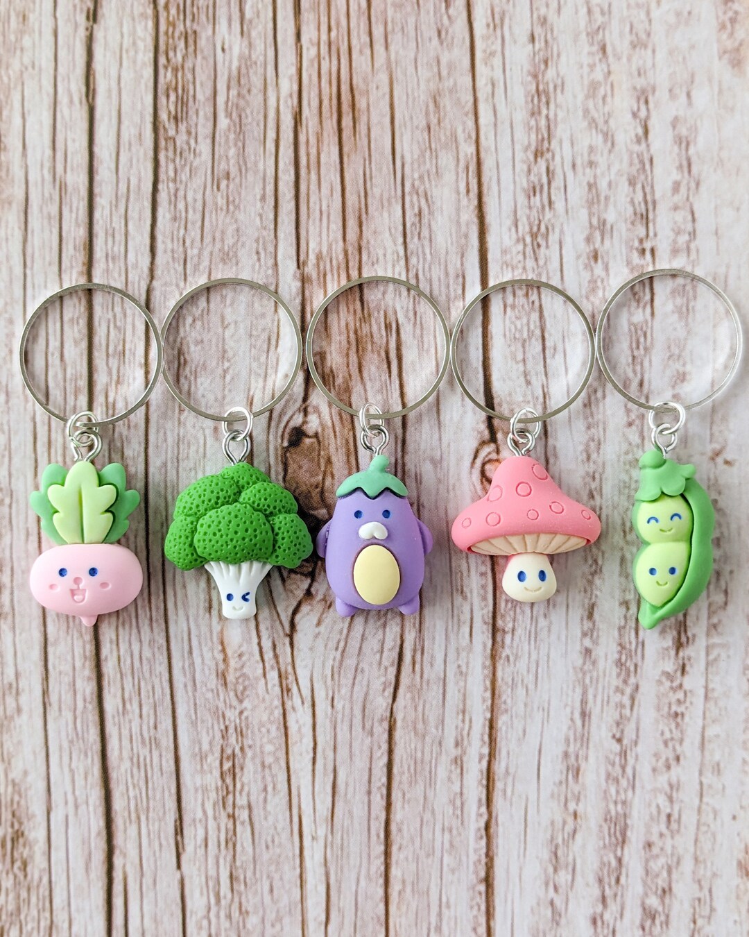 Set of 5 Mesh Marker Rings Large Vegetables - Etsy