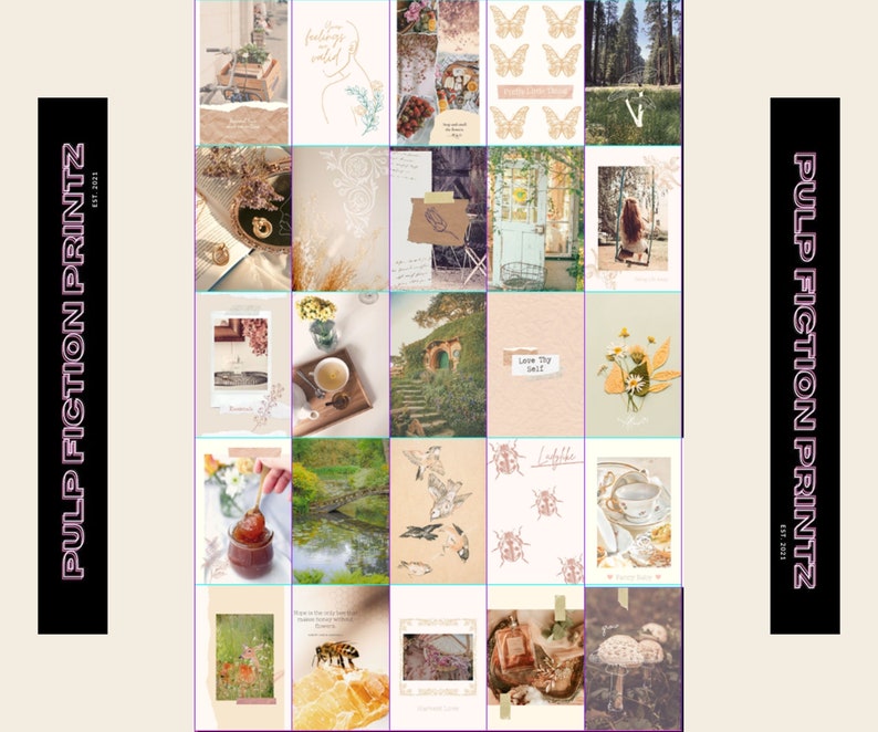 Cottage Core Aesthetic Wall Collage Kit Cottage Core Photo Etsy